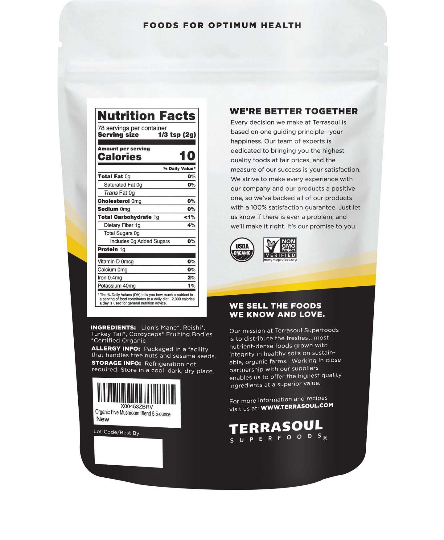 Mushroom Blend – Terrasoul Superfoods