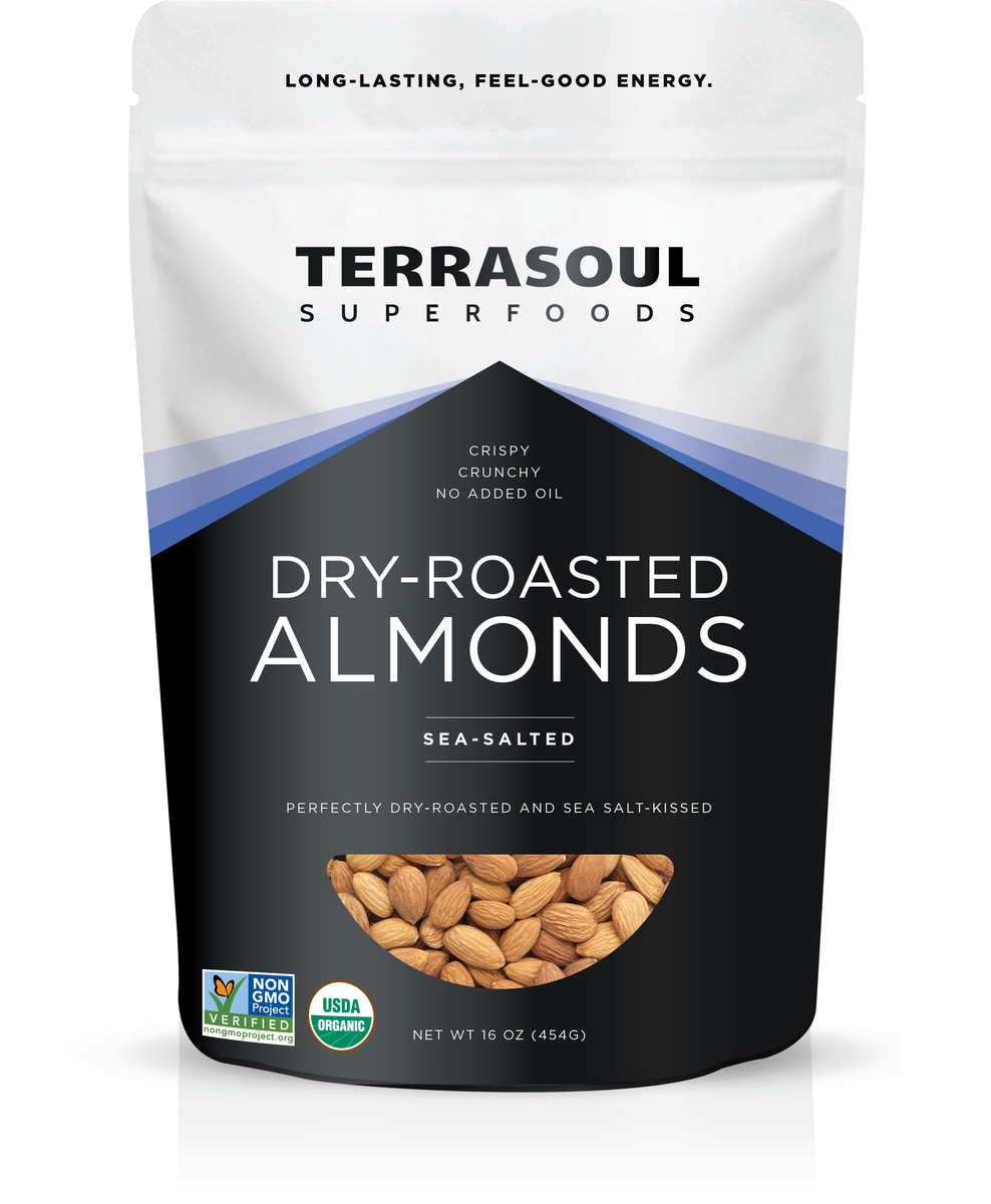 Dry Roasted and Salted Almonds – Terrasoul Superfoods